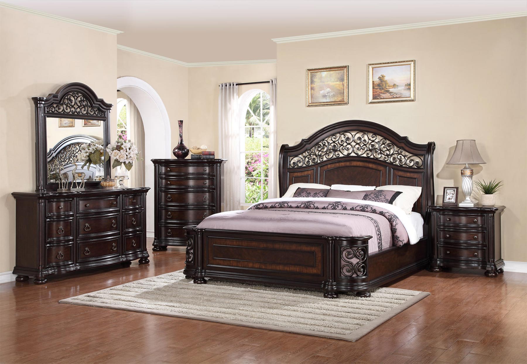 Allison 6 Piece Bedroom Set Gonzalez Furniture Allison 6 Piece Bedroom Set Gonzalez Furniture